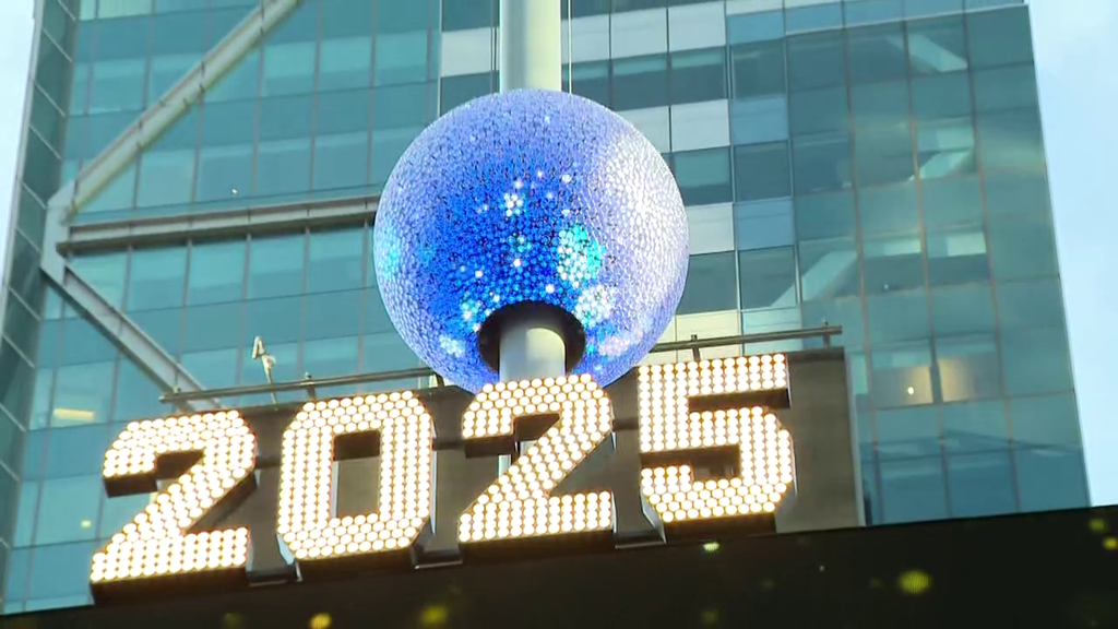 Times Square unveils new ball for New Year's Eve celebration in NYC