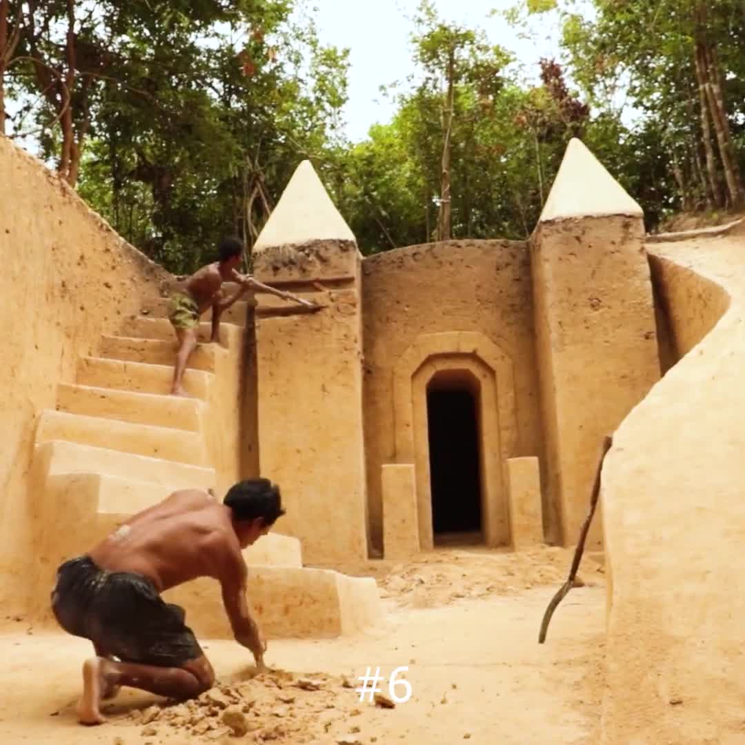 How did they build this mud castle?