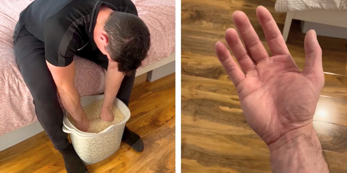 Build Stronger Hands and Forearms with Rice Gripping – the Odd Exercise ...
