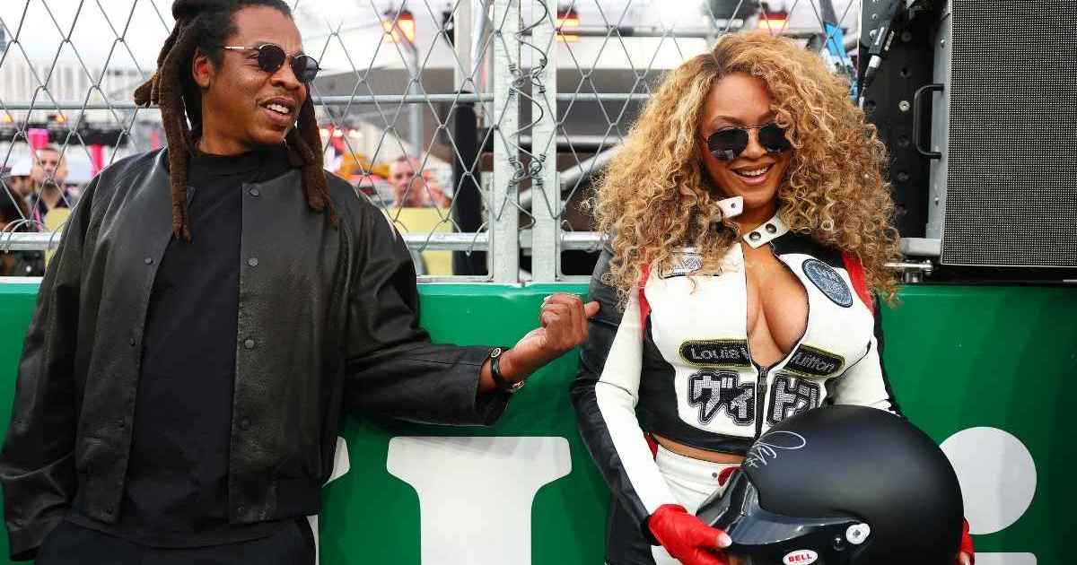 Beyoncé's Unzipped Leather Top F1 Photos Are the Best in the Game