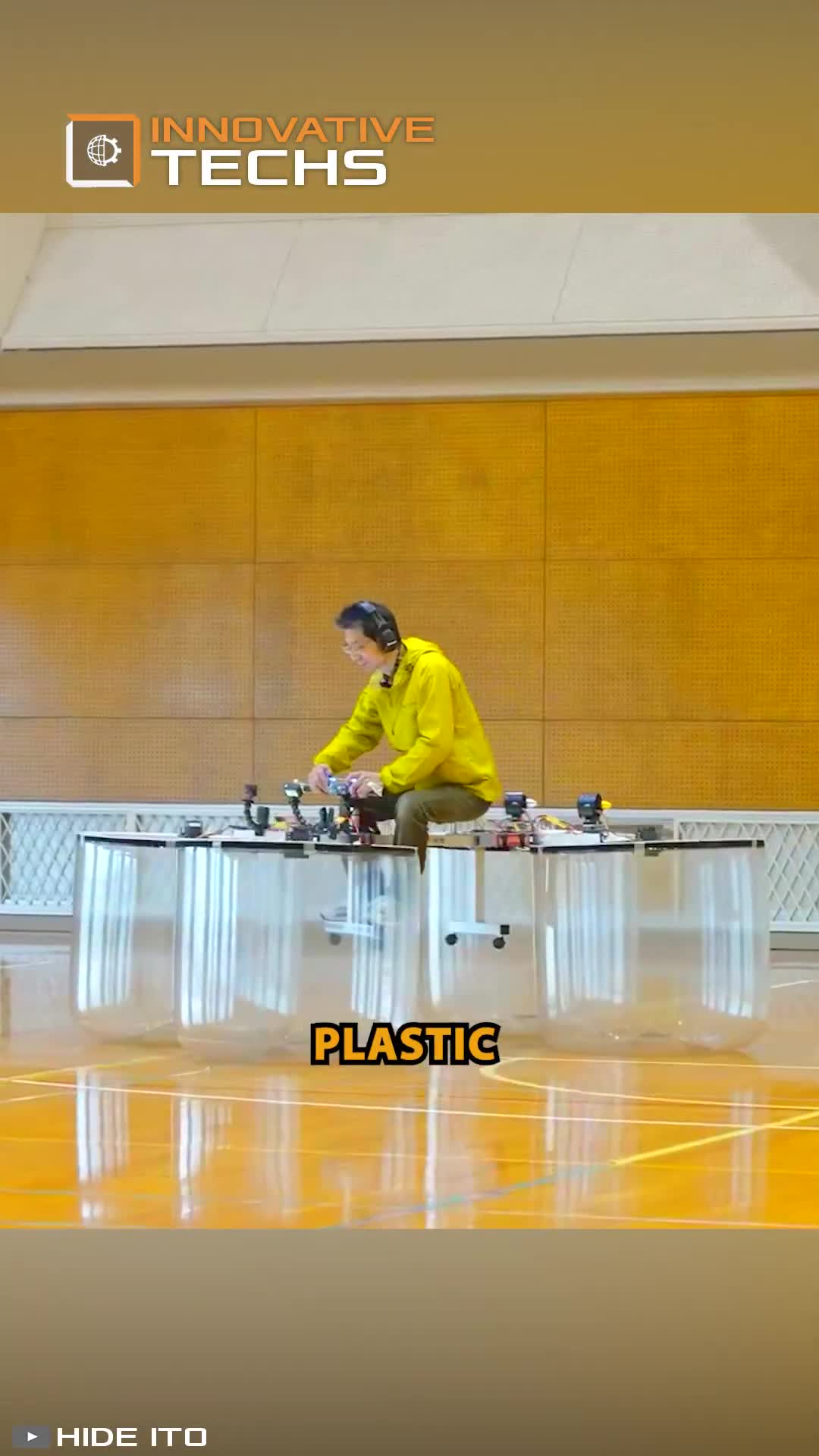 Tokyo inventor builds amazing DIY hovercraft with a leaf blower!