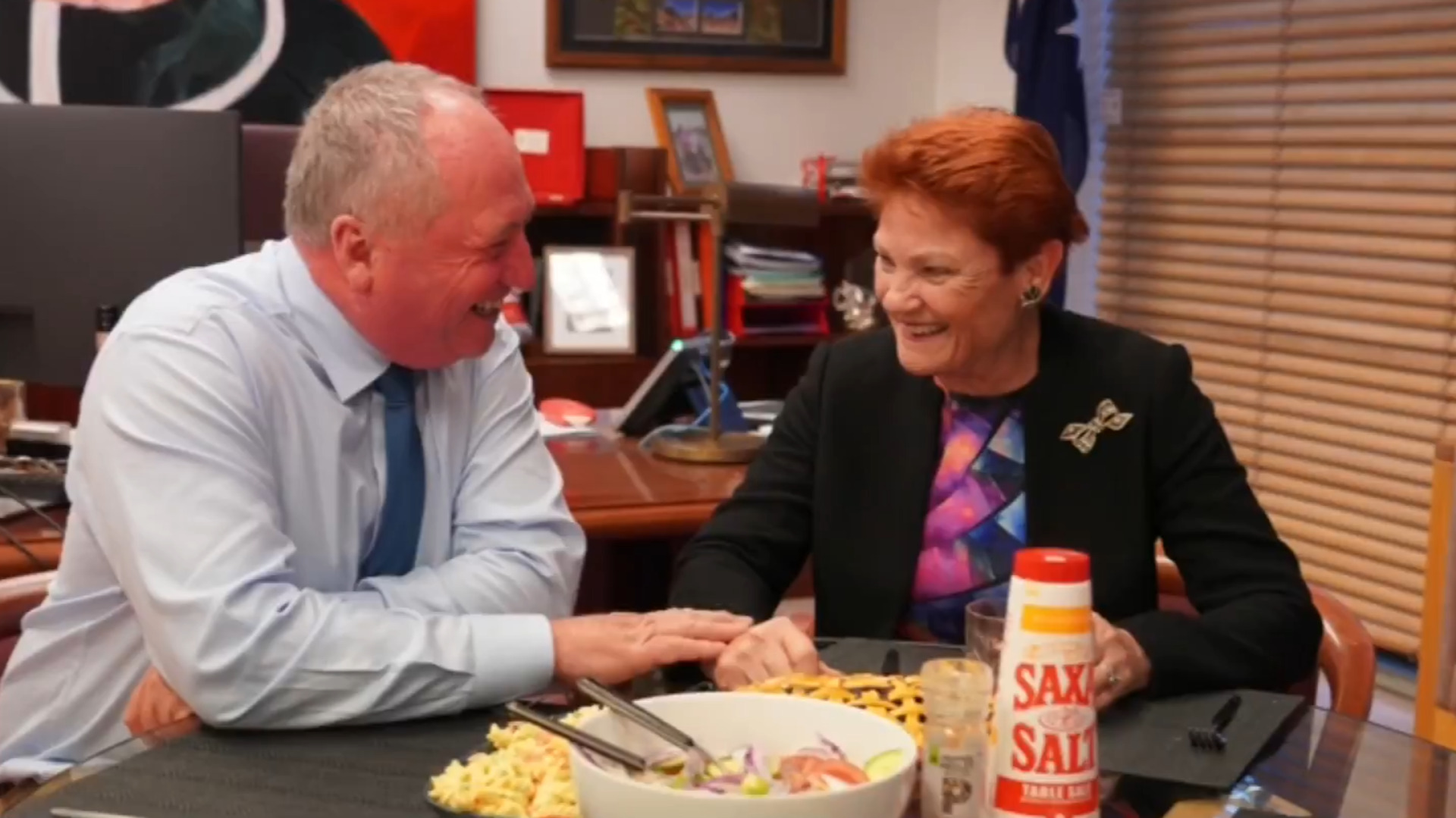 Joyce dines with Hanson in her office amid party defection talk