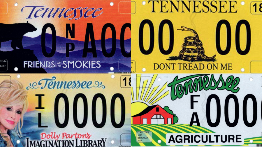 The 6 best-selling Tennessee specialty license plates of 2025