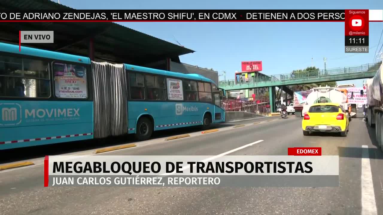 Bloquean la López Portillo entre Ecatepec y Coacalco en mega protesta