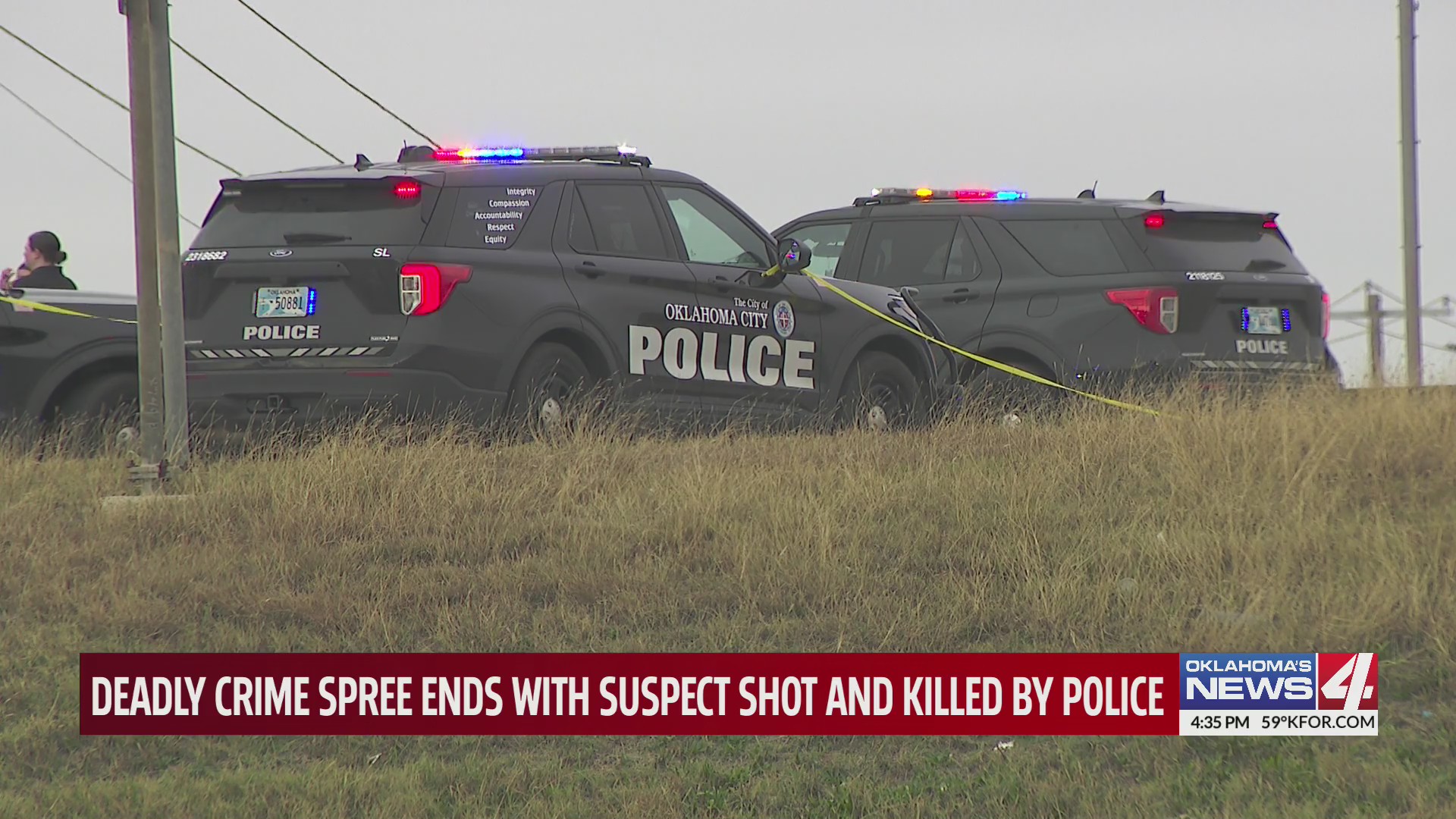 Deadly crime spree ends with suspect shot and killed by police