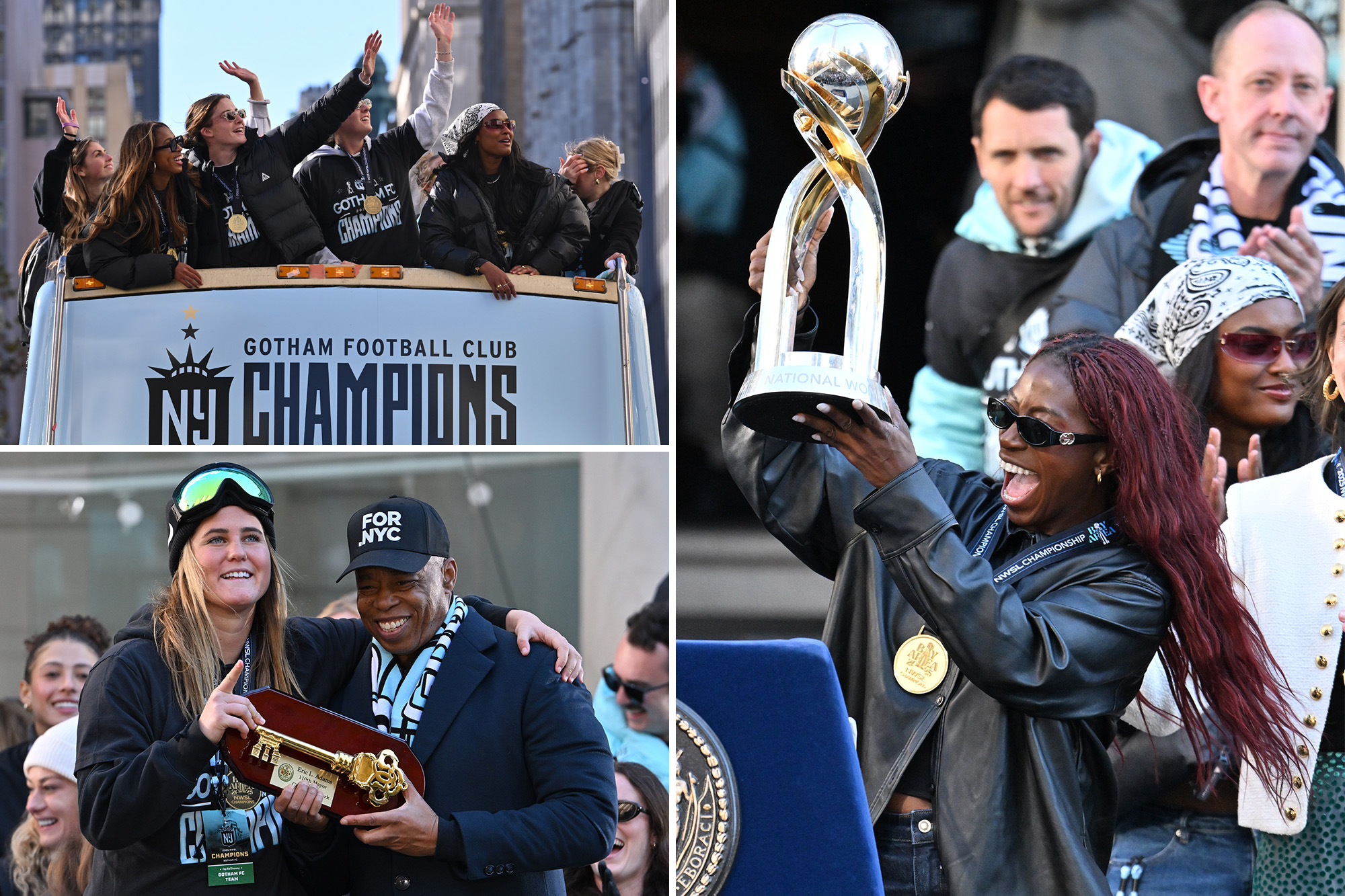 Gotham FC gets first-ever victory parade in NYC for national ...