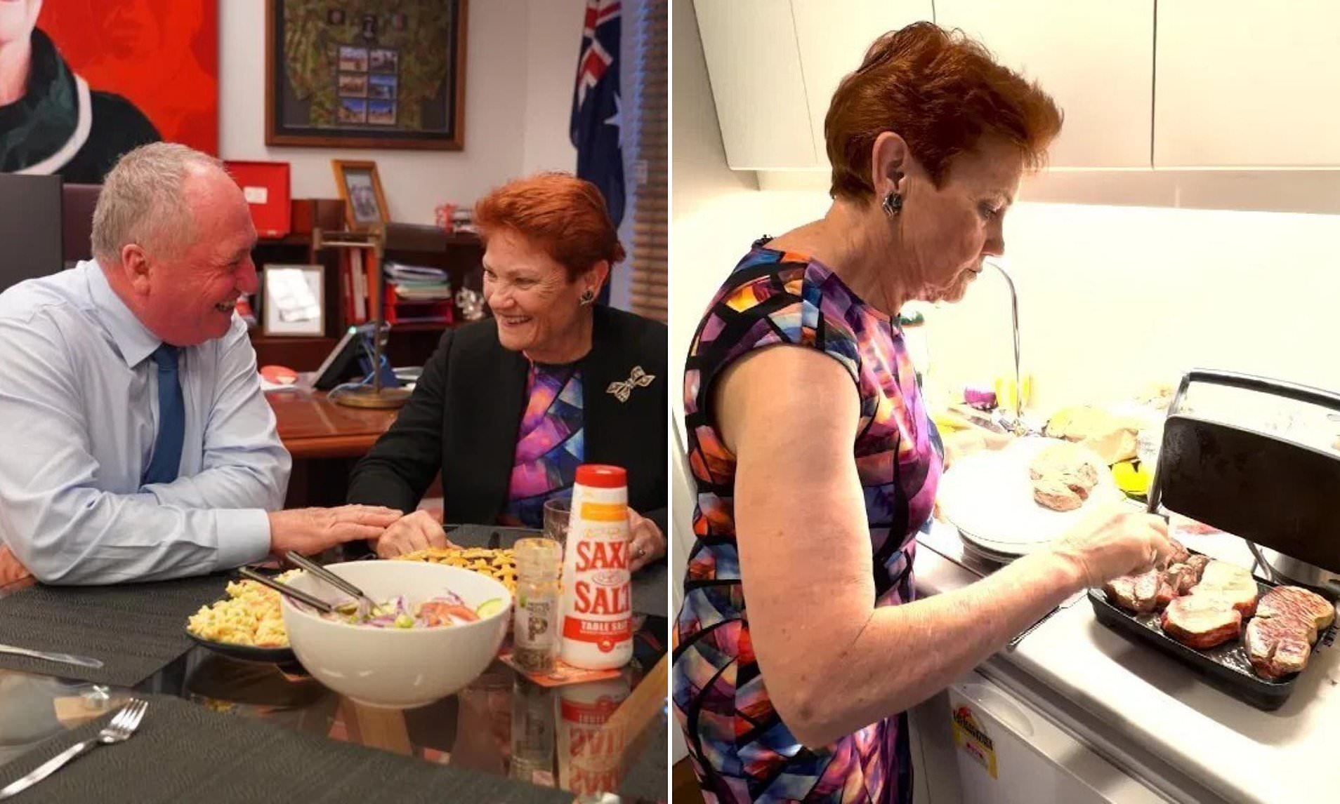 From burqas to burgers! Rumour mill goes into overdrive as Hanson dines ...