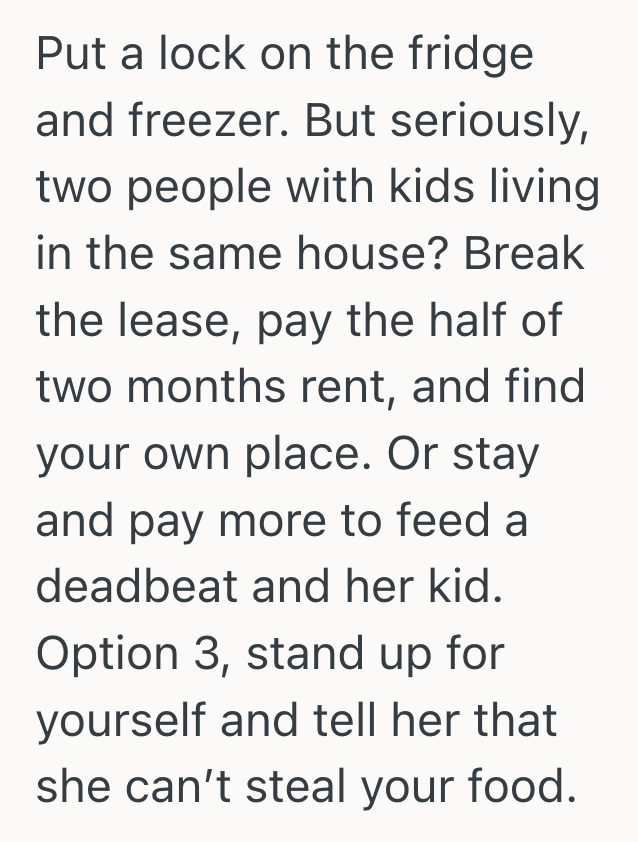 Renter’s Roommate Let Her Kid Eat All The Food Without Paying A Dime ...