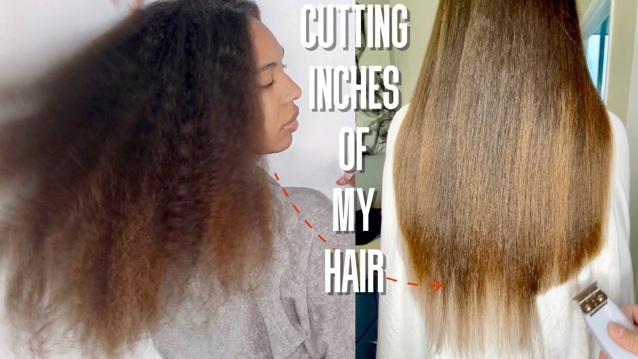 Cutting inches off my natural hair with clippers at home