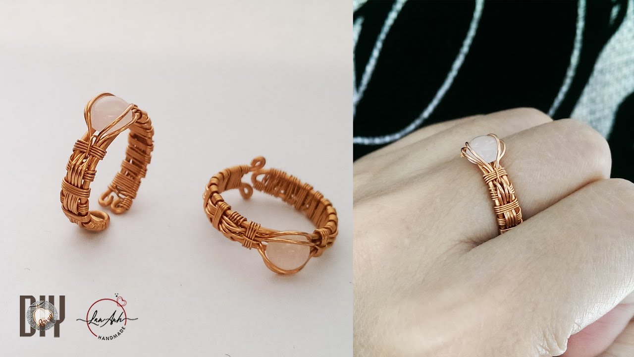 Couple rings part 2 - rings for women from copper wire and small ...