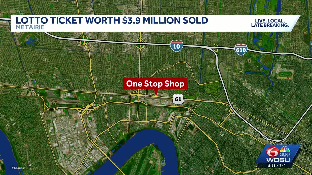 Winning Lotto ticket worth $3.9 million sold in Metairie