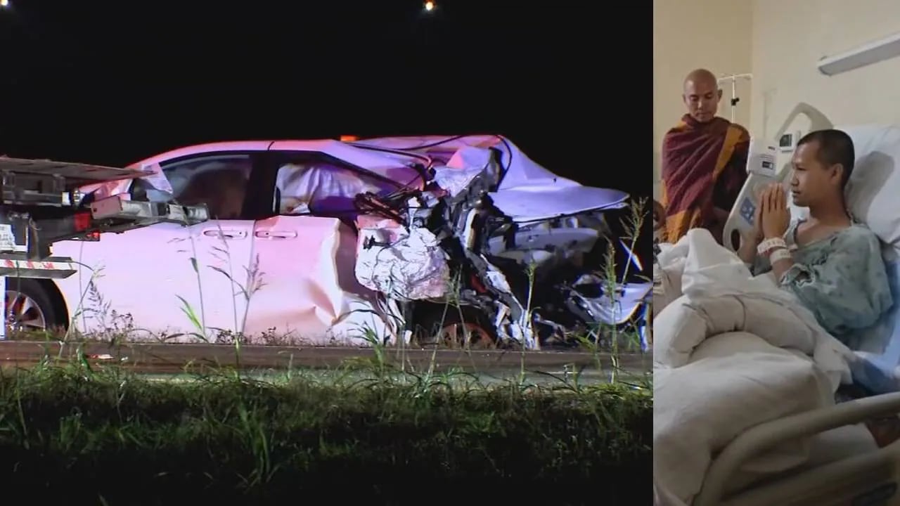 Georgia monk facing long recovery after being hit by car during peace ...