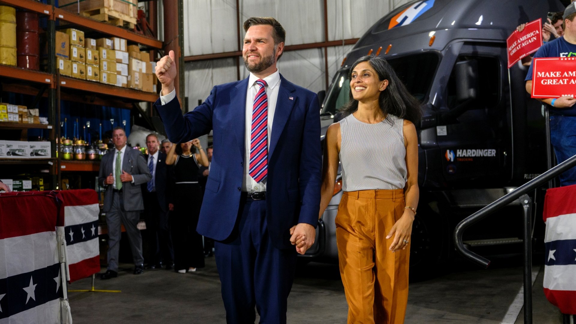 Vice President JD Vance and wife Usha's relationship timeline