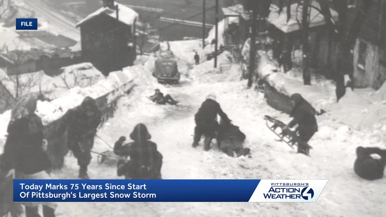 Remembering Pittsburgh's biggest snowstorm 75 years later