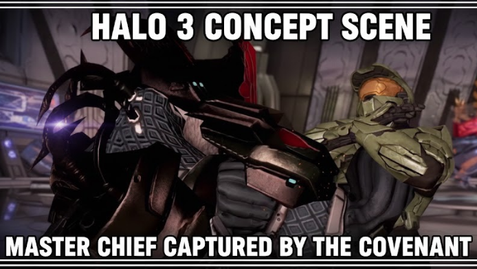 Halo 3 Concept Scene — Master Chief Captured by the Covenant