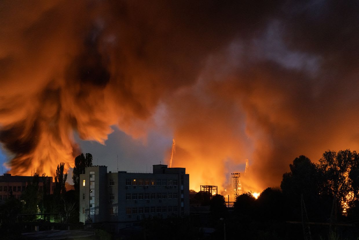 Fires reported in Kyiv amid Russian drone, missile attack on Ukraine