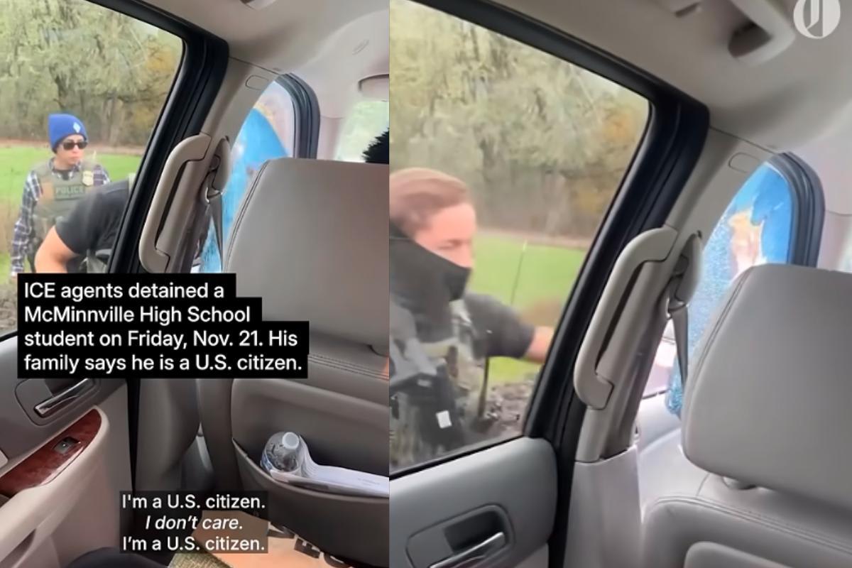 'I Don't Care': ICE Agents Slammed After Smashing Car Window to Detain ...