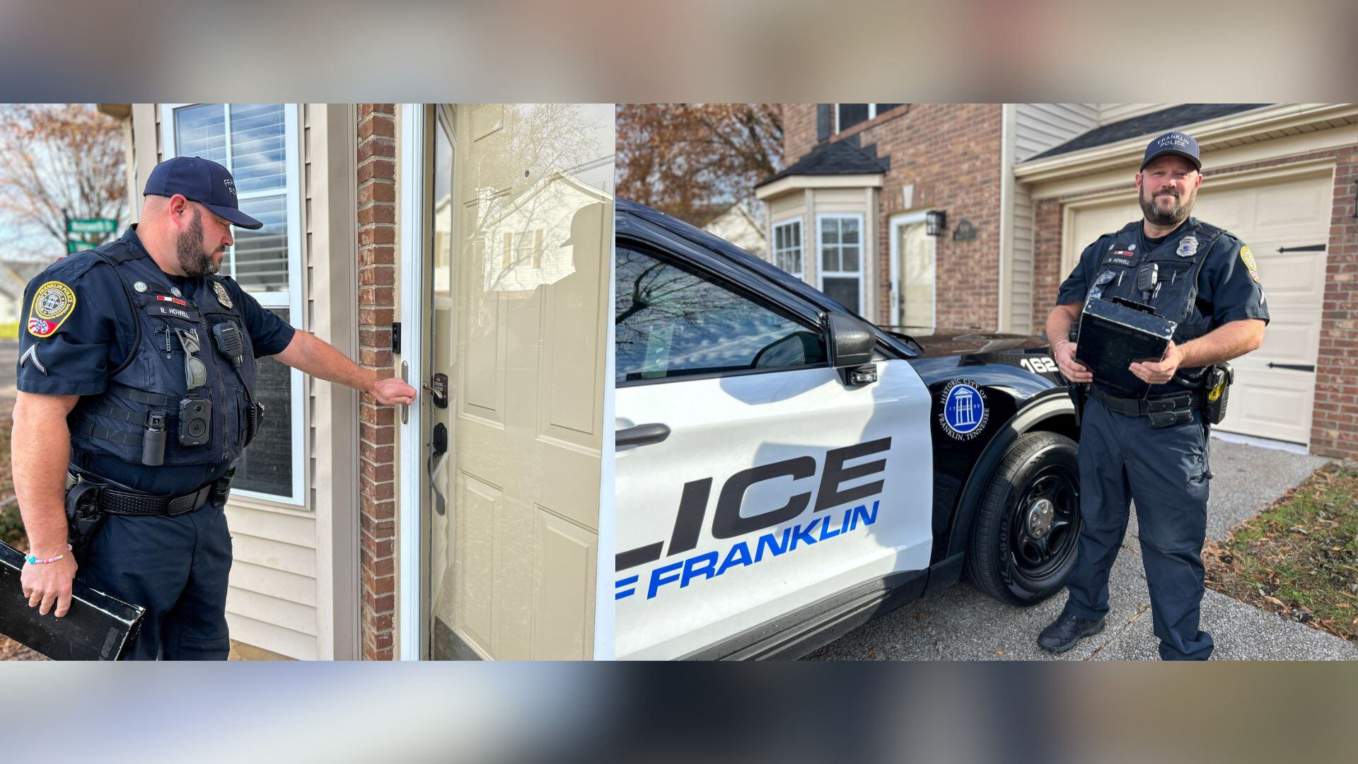 How to request vacation patrol service from Franklin police