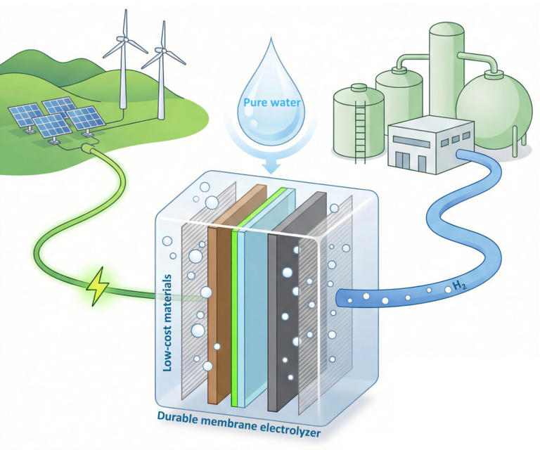 Low-cost green hydrogen: New electrode design dramatically reduces wear ...