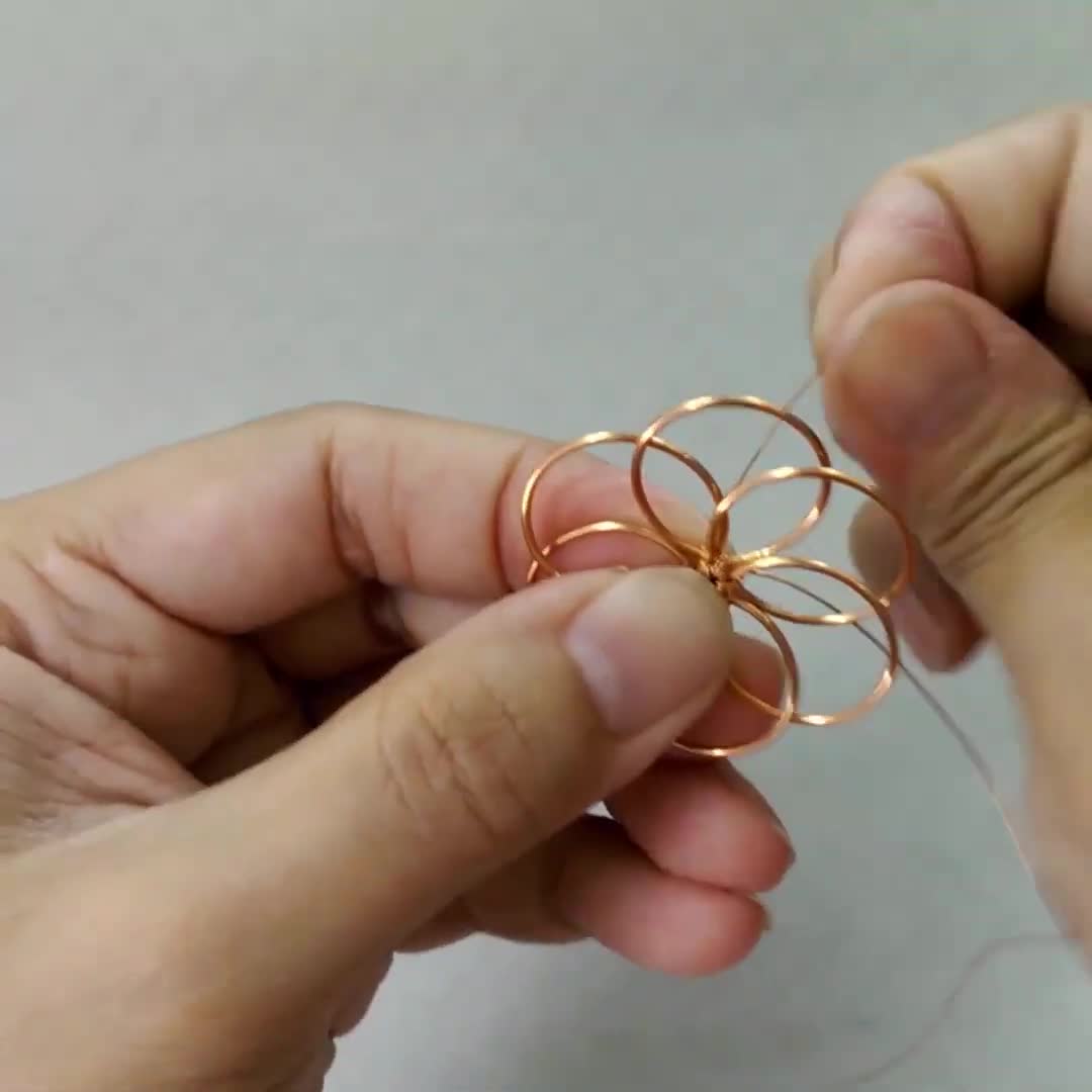 Flower | pendant | simple jewelry making | copper wire @LanAnhHandmade ...