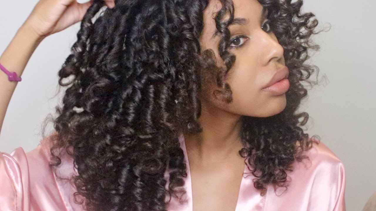 How to get perfect bouncy curls! Flexi rod set tutorial with Maryam Hampton