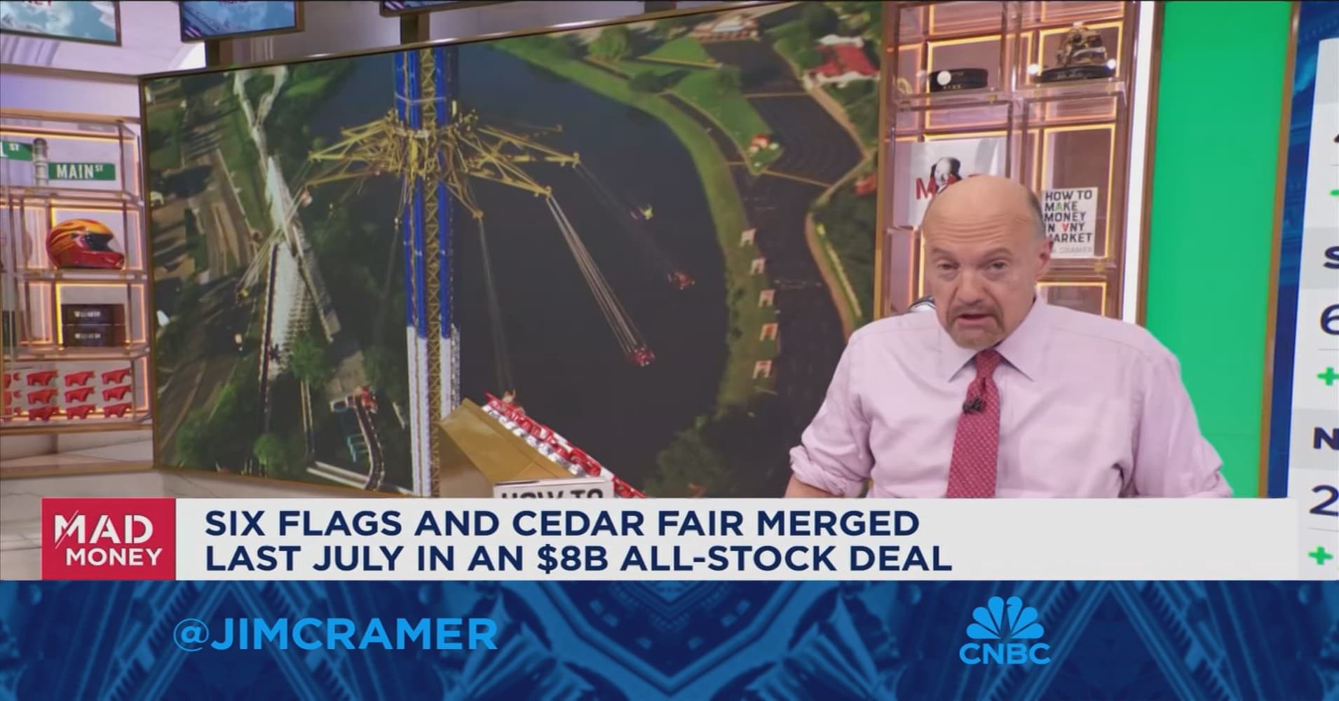 Jim Cramer talks Six Flags' woes