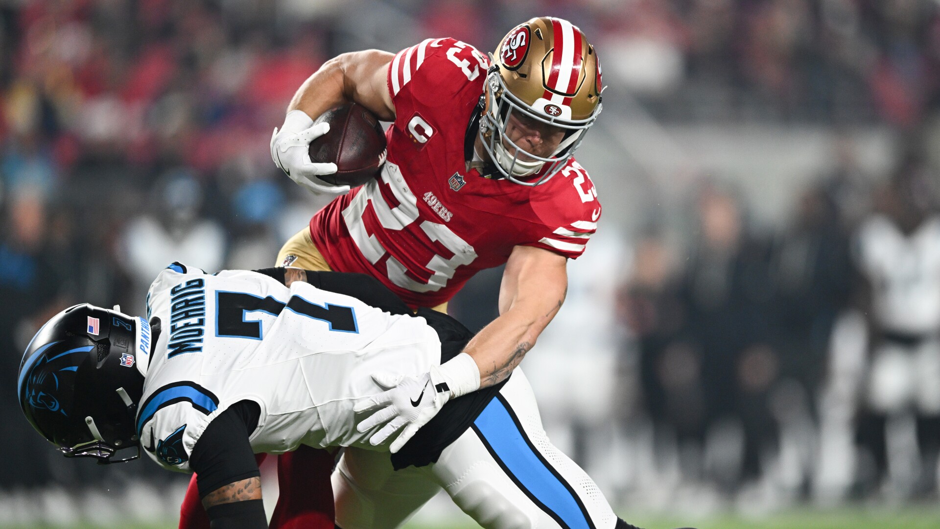 Christian McCaffrey extends 49ers lead to 17-3