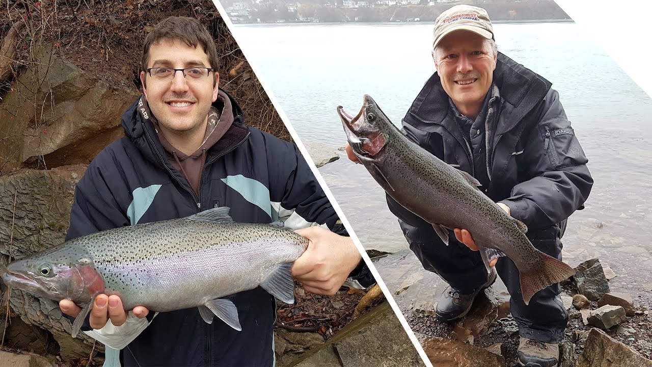 Trout fishing in icy cold rivers - After thaw winter fishing tips