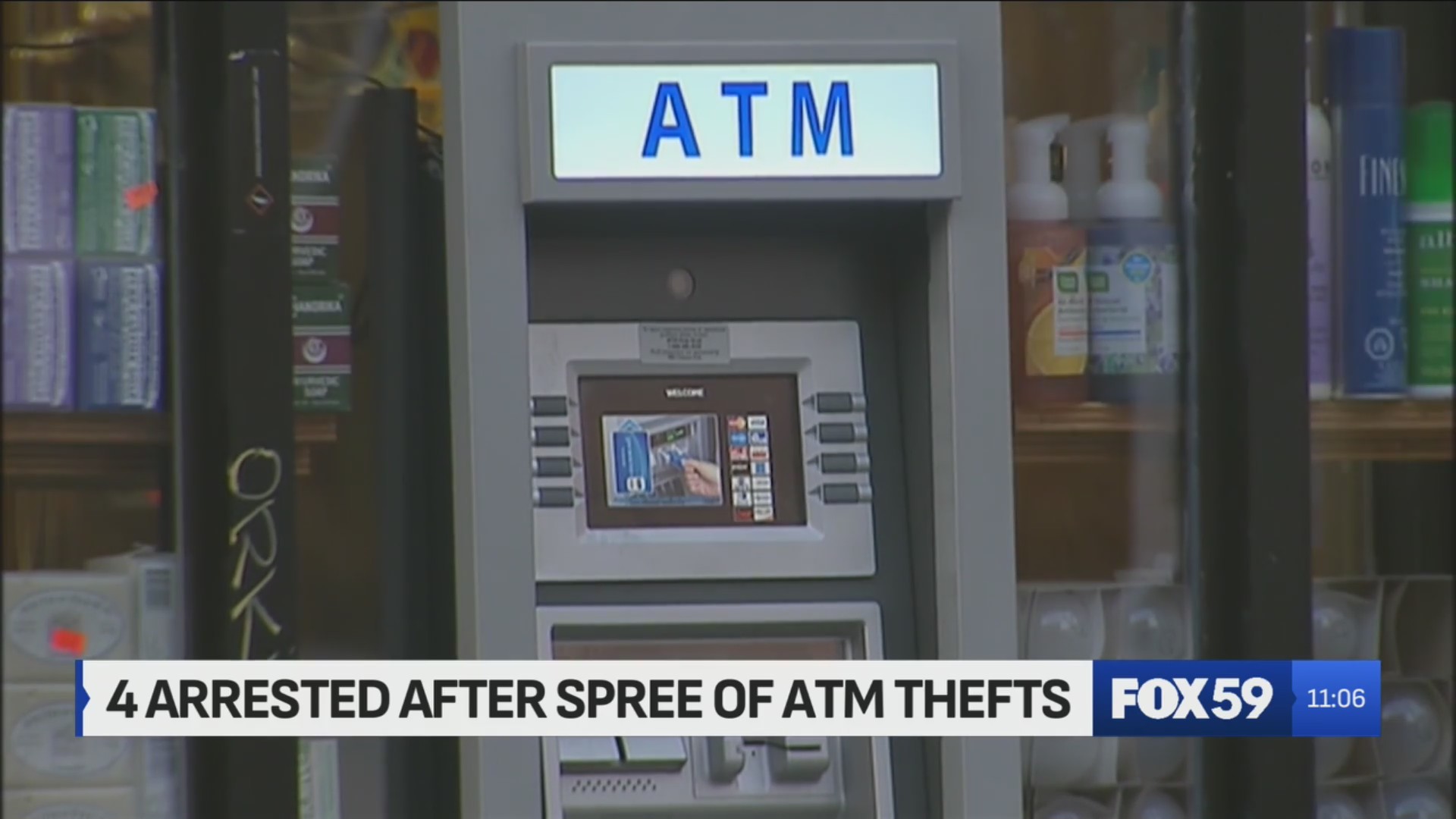 Cops arrest 4 men implicated in string of ATM thefts