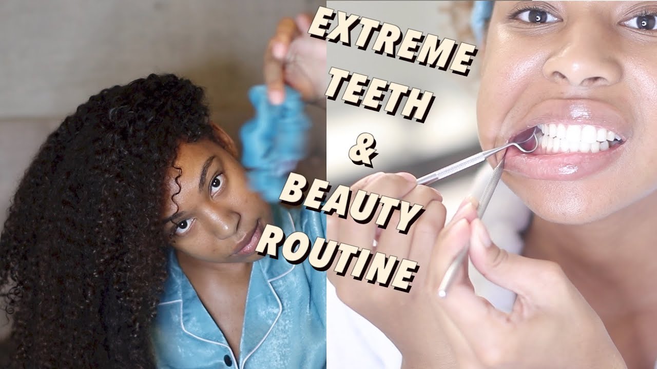My nighttime self-care routine: Skincare, curly hair care & oral ...