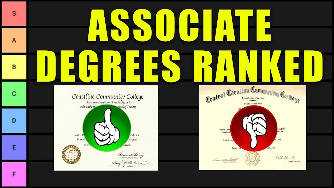 Associate degree tier list