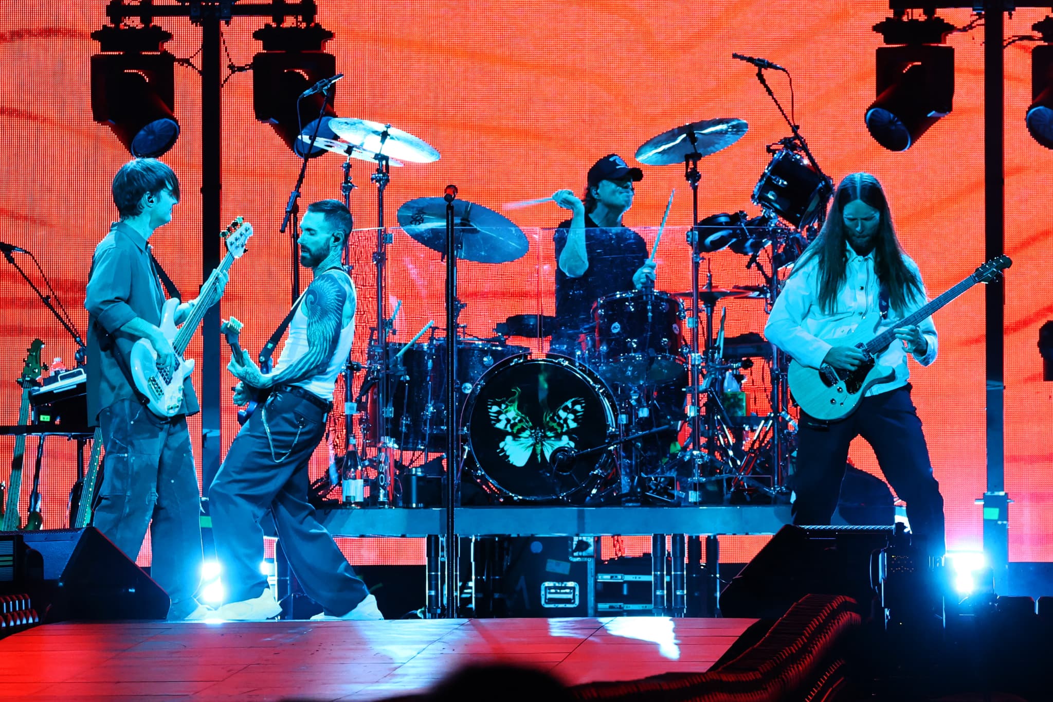 Le groupe Maroon 5 en concert au château de Chambord en juin 2026, son ...