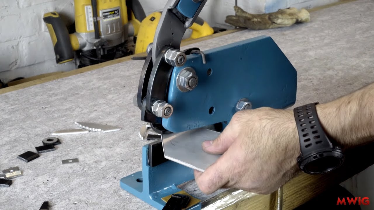 Scrap yard find transformed: complete metal shear restoration!