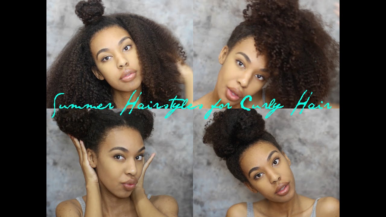 5 easy summer hairstyles for natural hair | Quick Snappee hair tie ...