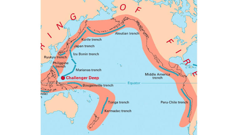 Ring Of Fire Map: Volcanoes, Earthquakes Plague The Region –- Which ...