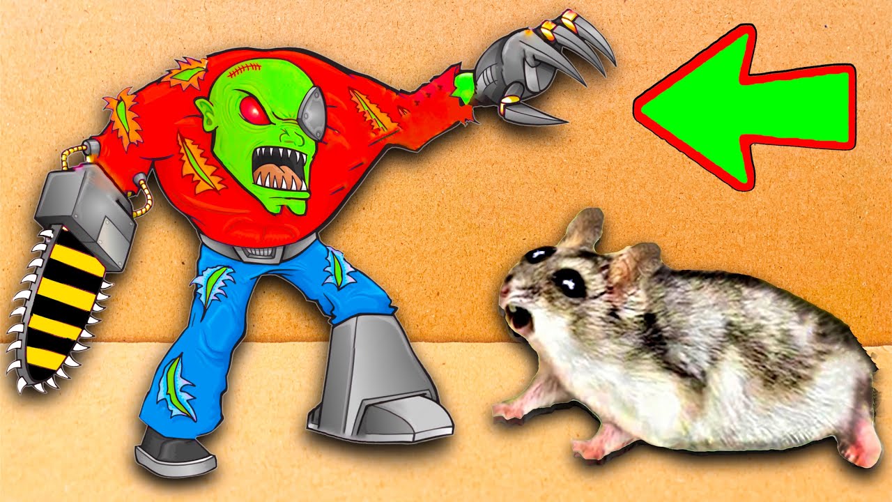 🐹🧟 Major hamster maze with traps and zombies [OBSTACLE COURSE]