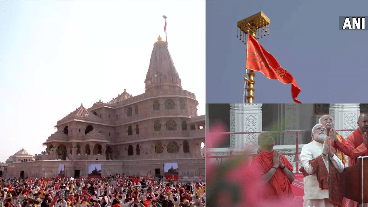 Ram Mandir Dhwajarohan in Ayodhya updates: ‘Entire globe is immersed in ...