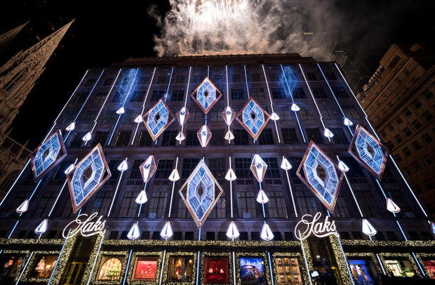 Saks Fifth Avenue holiday light show debuts for 2025 after NYC ...
