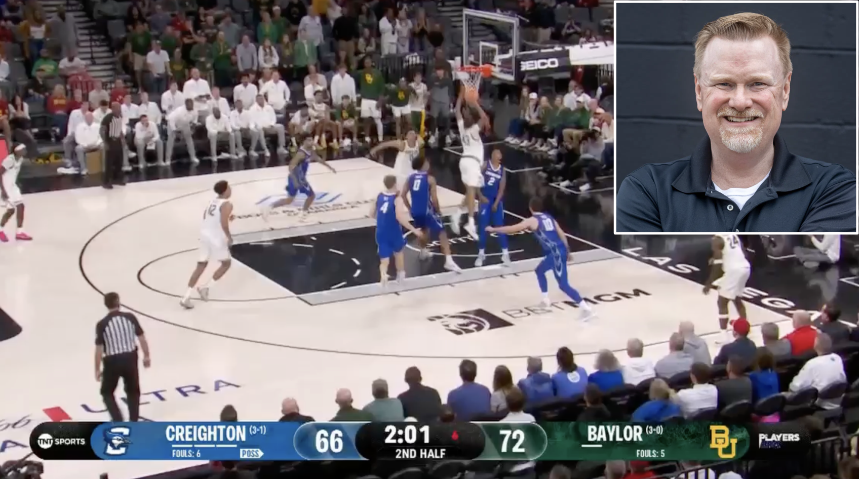 College basketball announcer loses mind over foul call