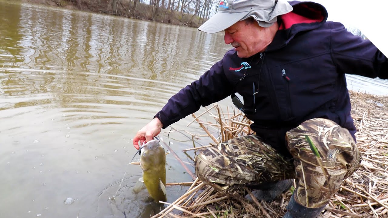 How to catch bullhead catfish with leaf worms