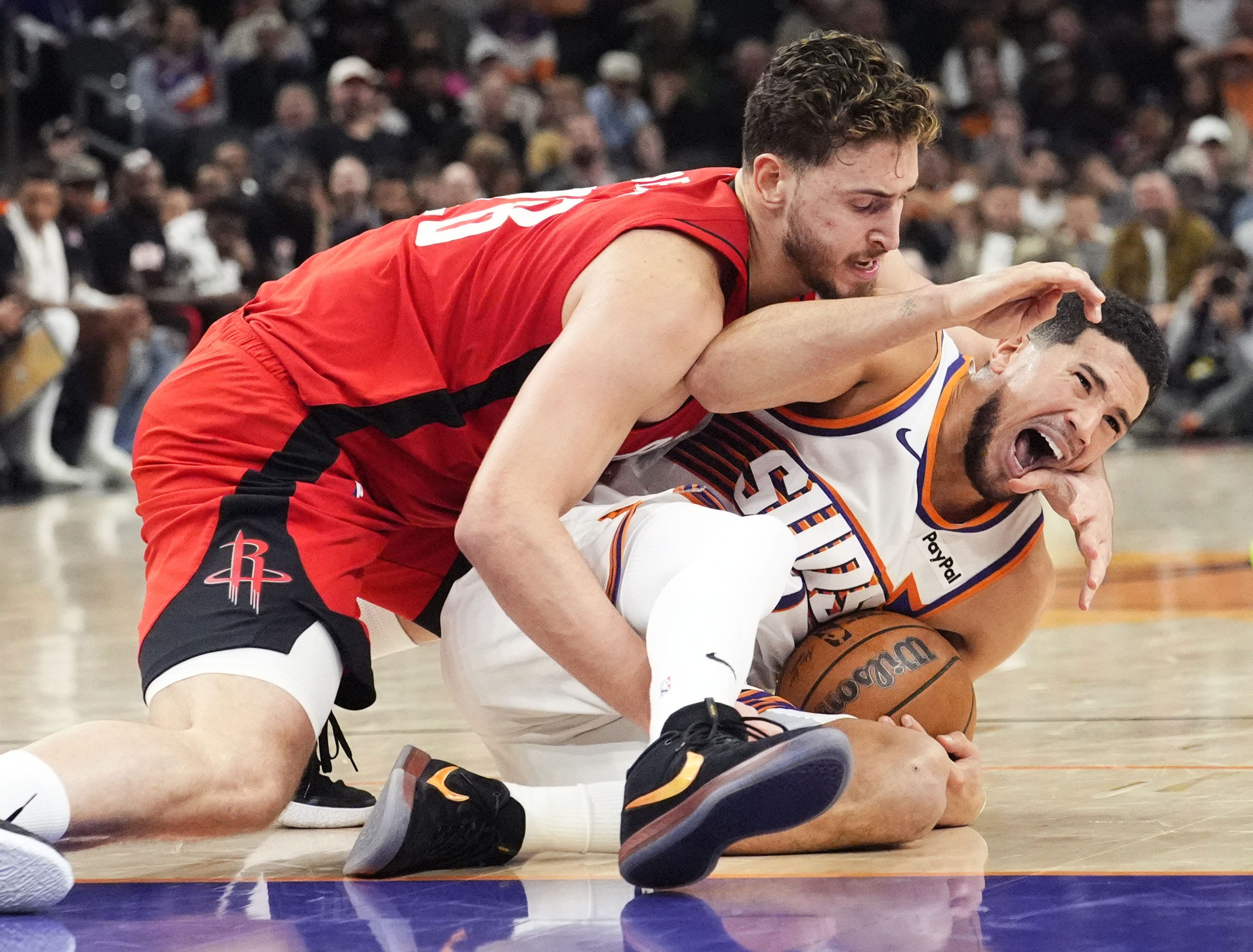 Short-handed Phoenix Suns fall to Kevin Durant-less Rockets