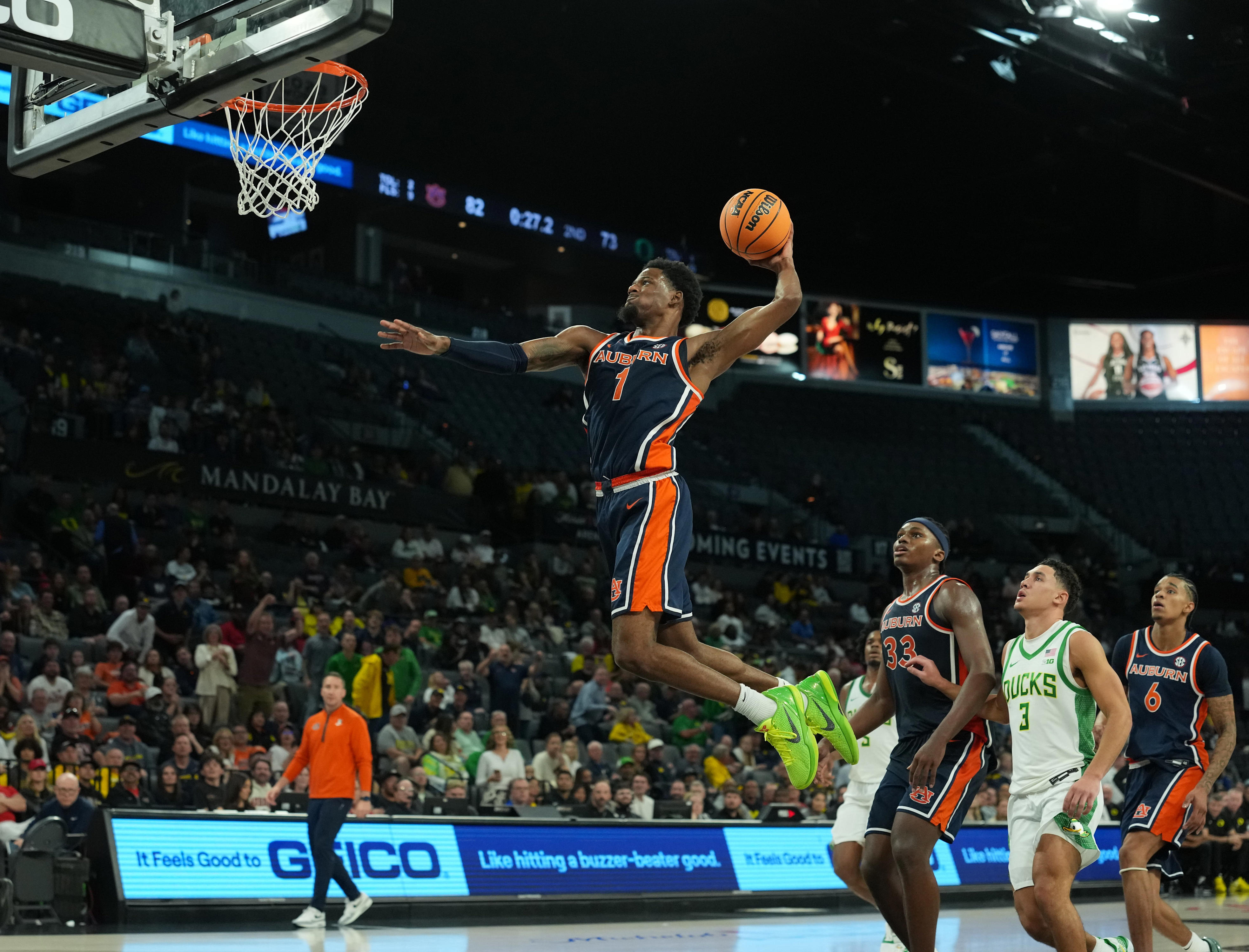 Auburn basketball survives Oregon for Players Era win: Recap, highlights