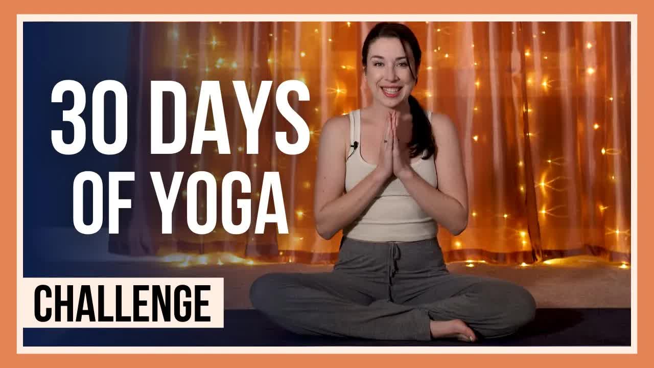 EVENING YOGA CHALLENGE: 15 min of Bedtime Yoga for 30 DAYS! (DAY 0 ...