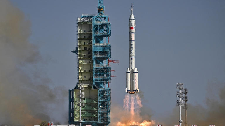 China launches Shenzhou-22 to rescue three astronauts from Tiangong ...
