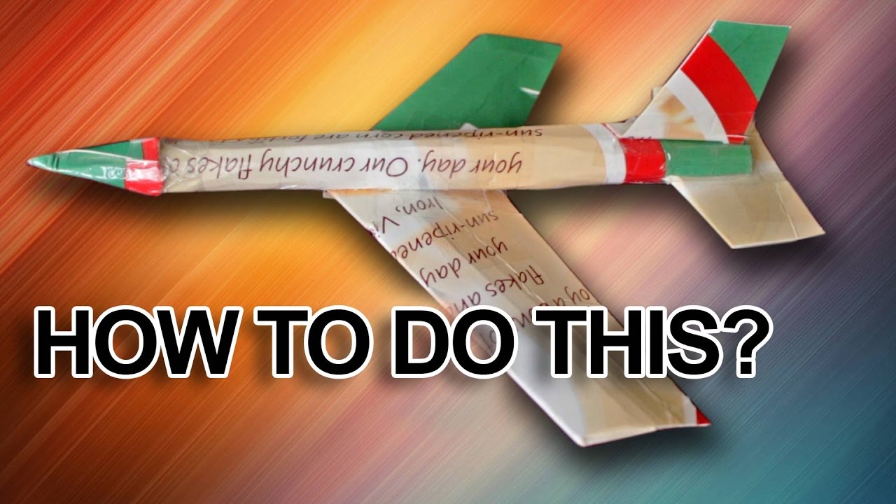 How to make a cardboard jet airplane that flies