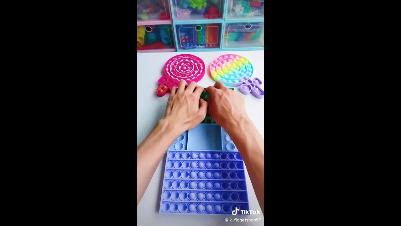 Playing Pastel Fidget Pop It