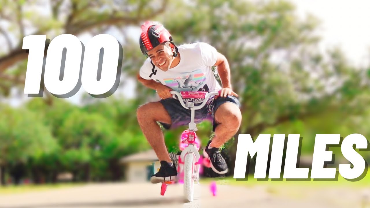 I Biked 100 Miles On A Kids Bike