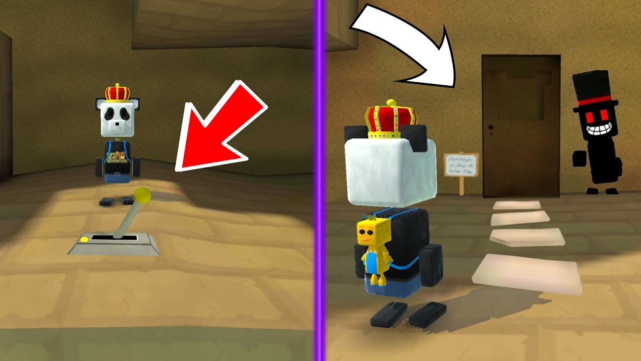 Found the lever from the secret door in parkour | Super Bear Adventure ...