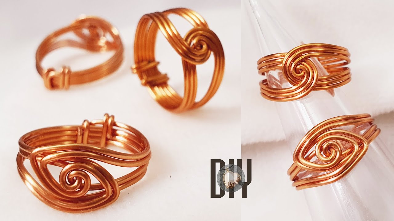 Eye ring | Don't use stone | How to do | Copper jewelry | DIY ...