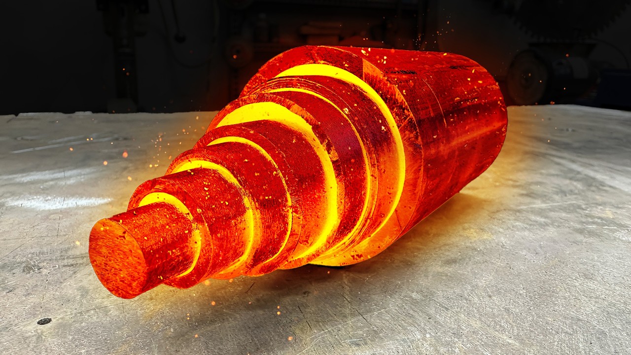 The Damascus pattern hiding inside a plain steel tube